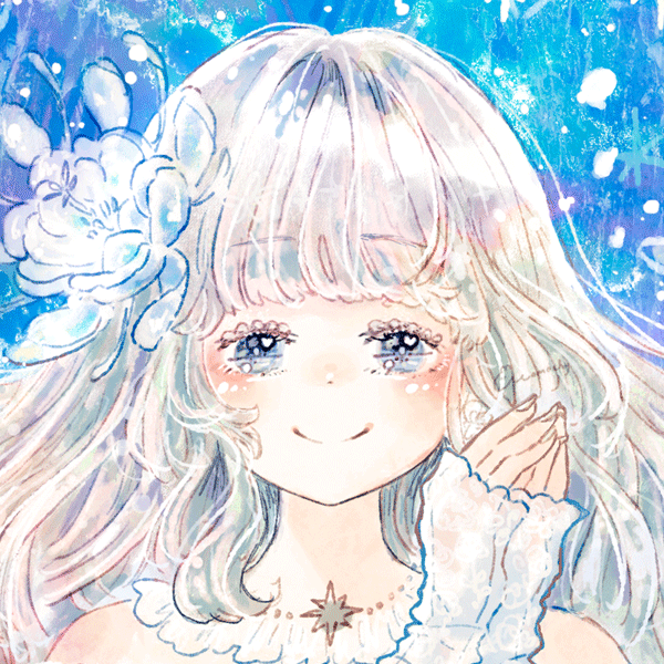 フリーアイコン＊月下美人(ゲッカビジン)と女の子のイラスト ｜ momochyのおうち｜イラストレーターももちーのWebサイト